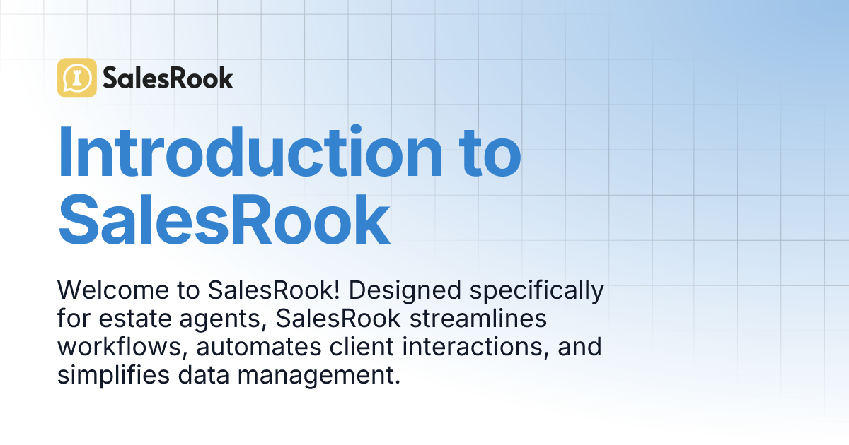 Introduction to SalesRook | SalesRook Help Centre